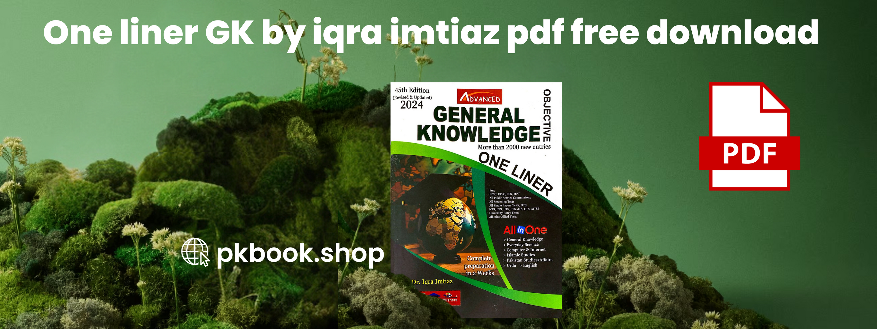 One Liner GK by Iqra Imtiaz PDF Free Download | PK BOOK SHOP